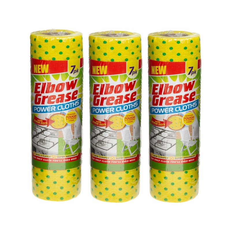 Elbow Grease 7 Pack Power Cloth Elbow Grease only 1.79 – Cherry Lane