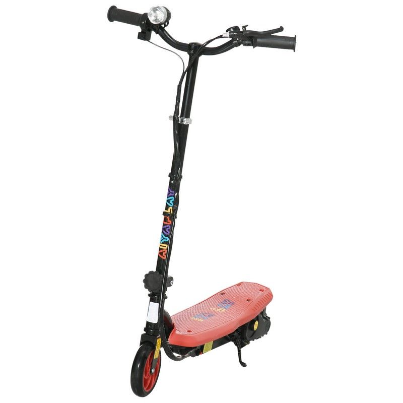 Homcom Foldable Electric Scooter With Led Headlight For Ages 7-14 Year ...