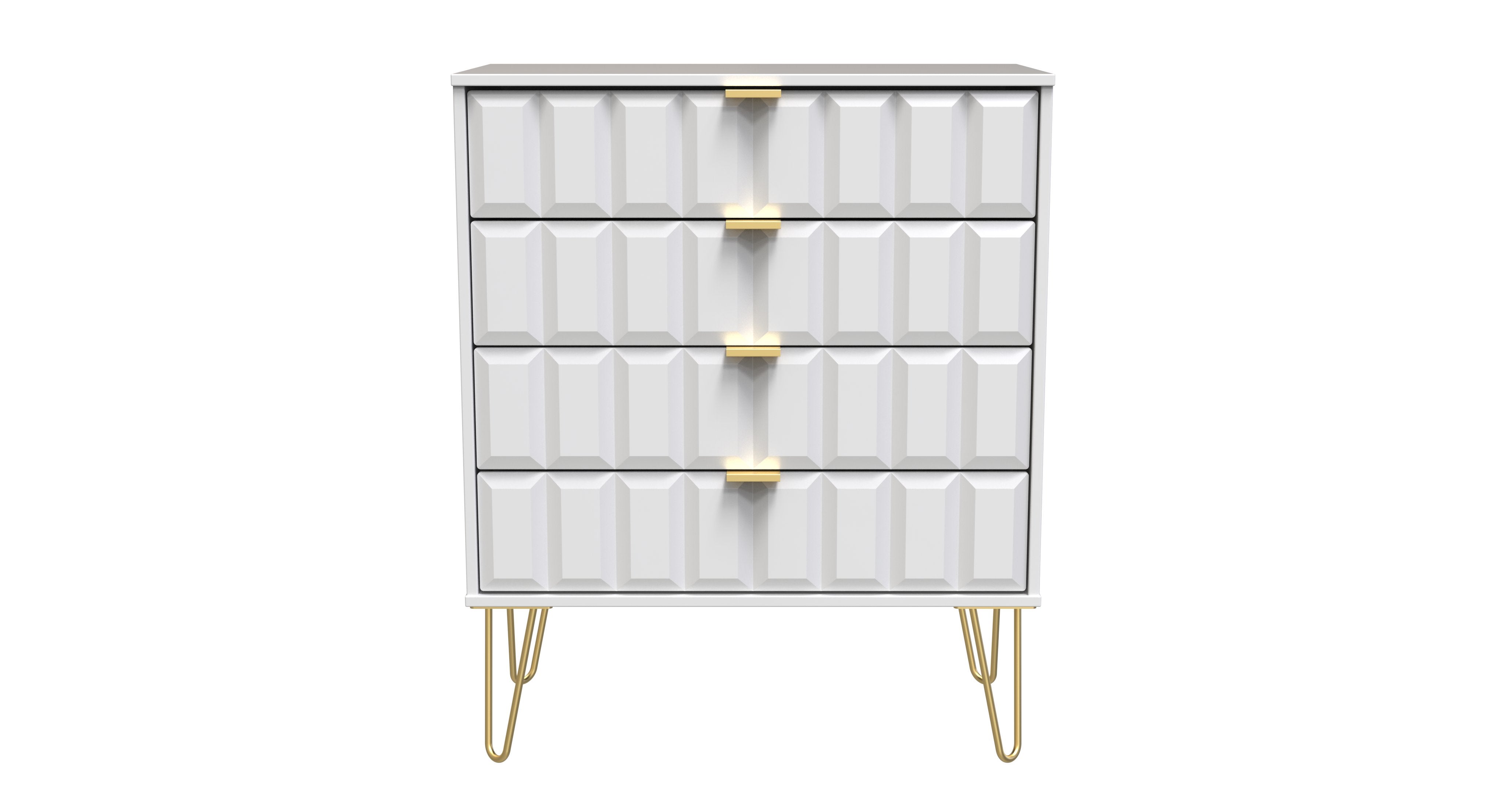 Cube Chest of Drawers White 4 Drawers 93cm only 349.0 – Cherry Lane
