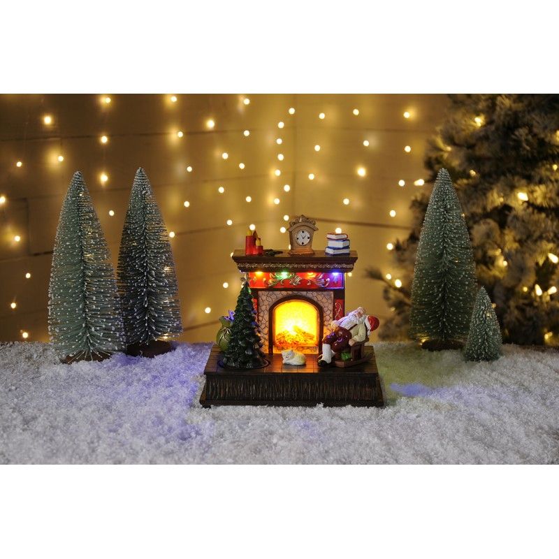 Moving Christmas Fireplace 1,054 Moving Fireplace Background High Res