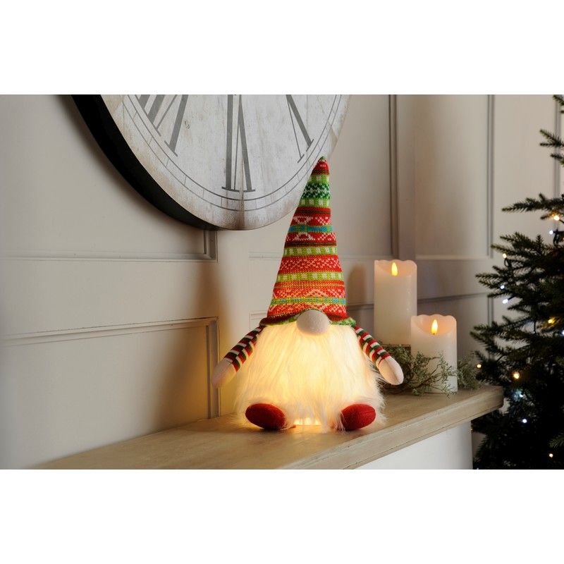 LED Gonk Christmas Decoration Red & Green - 37cm only 11.99 – Cherry Lane