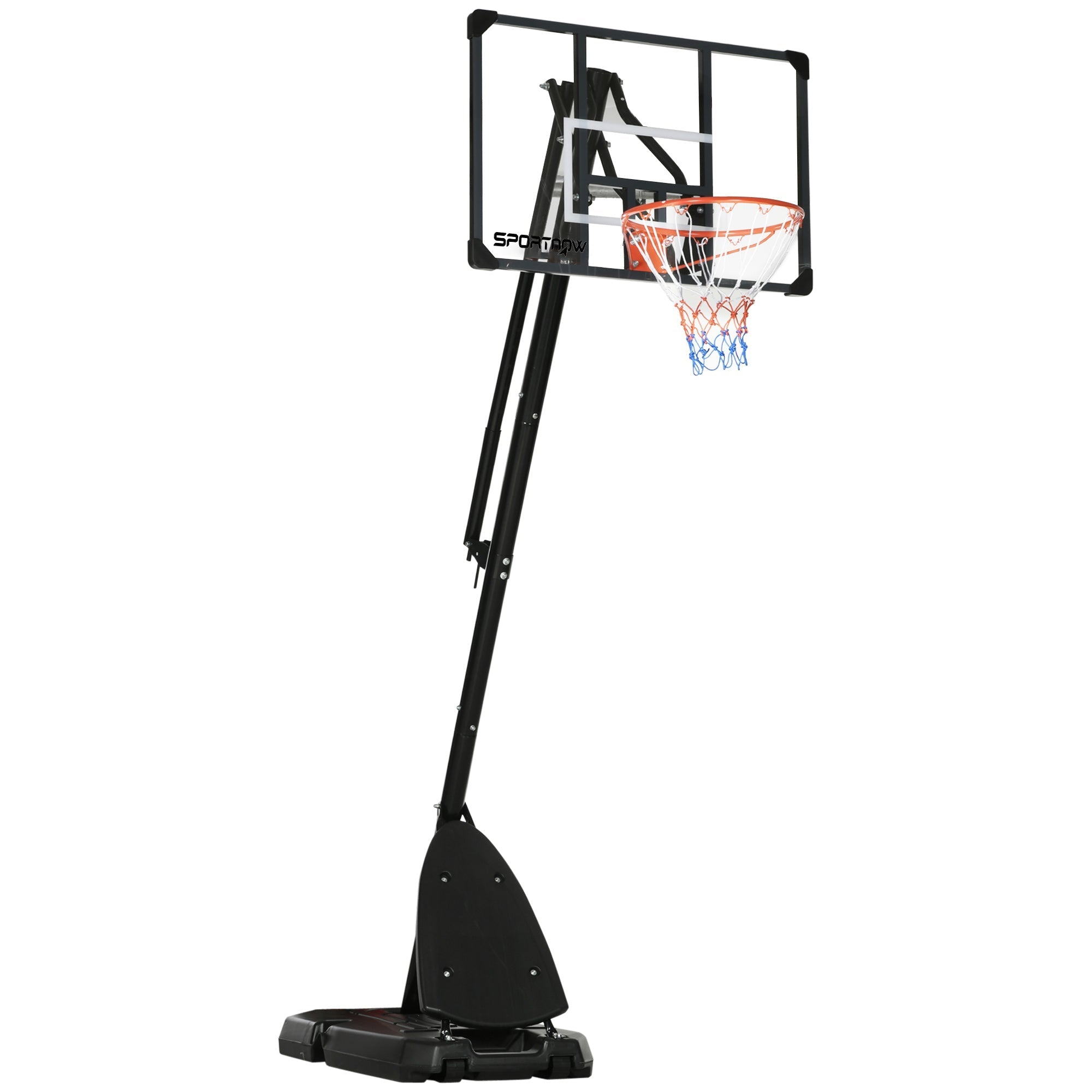 Jack-lift 2.3 to 2.9M Adjustable Free Standing Basketball Hoop Weighted ...