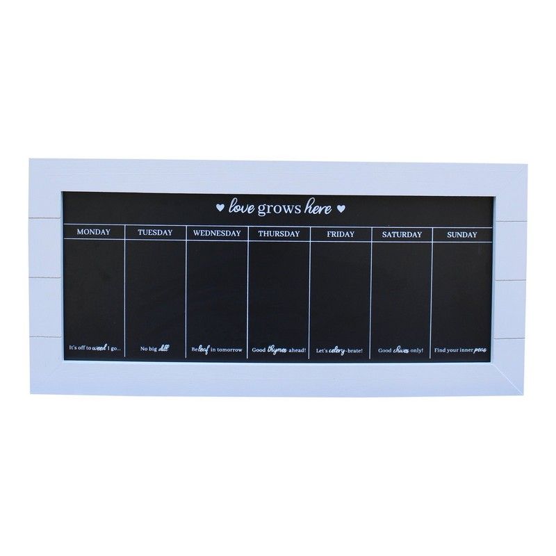 67X32 Chalkboard Week Planner Grey – Cherry Lane
