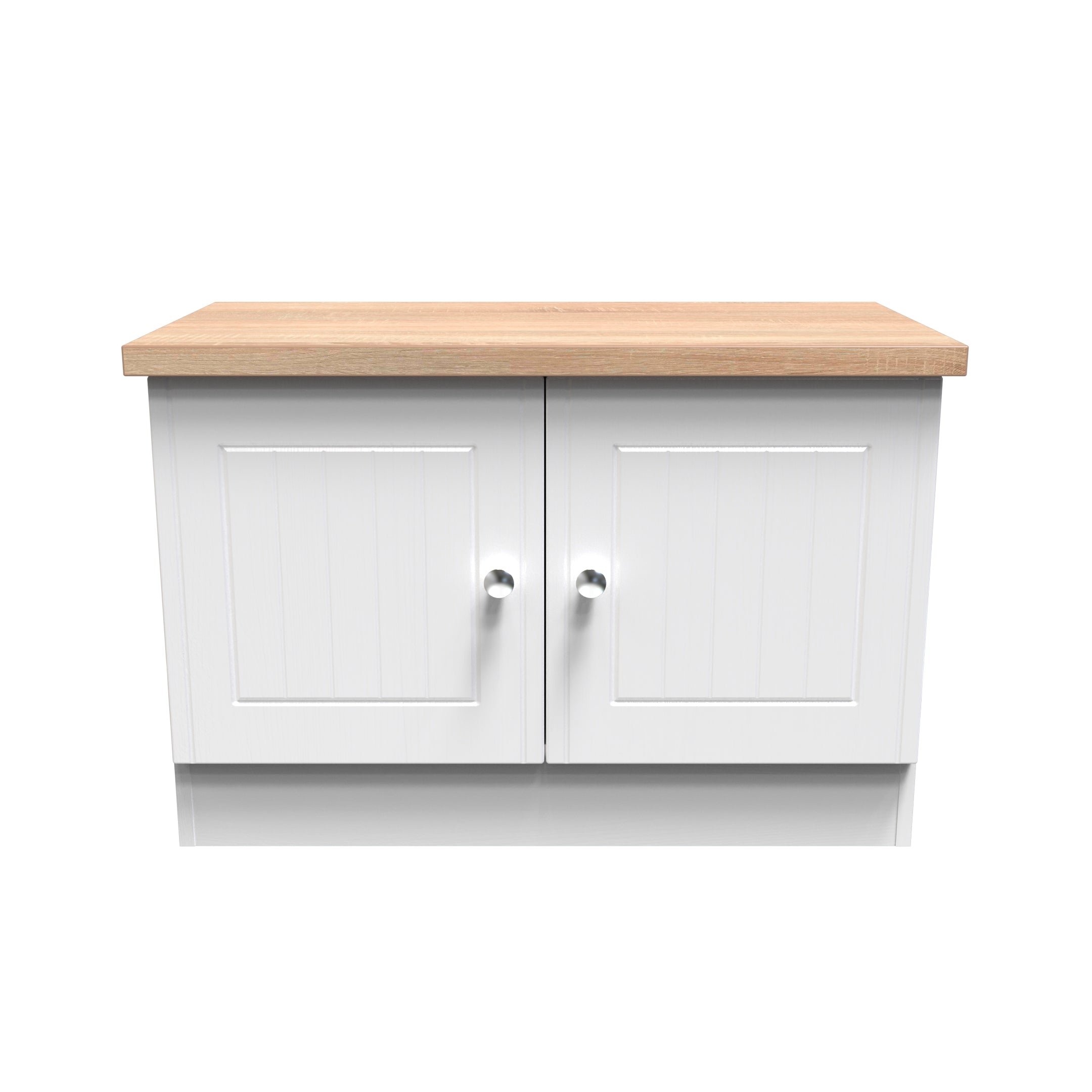 Vienna TV Unit White & Light Oak 2 Doors 74cm only 254.0 – Cherry Lane