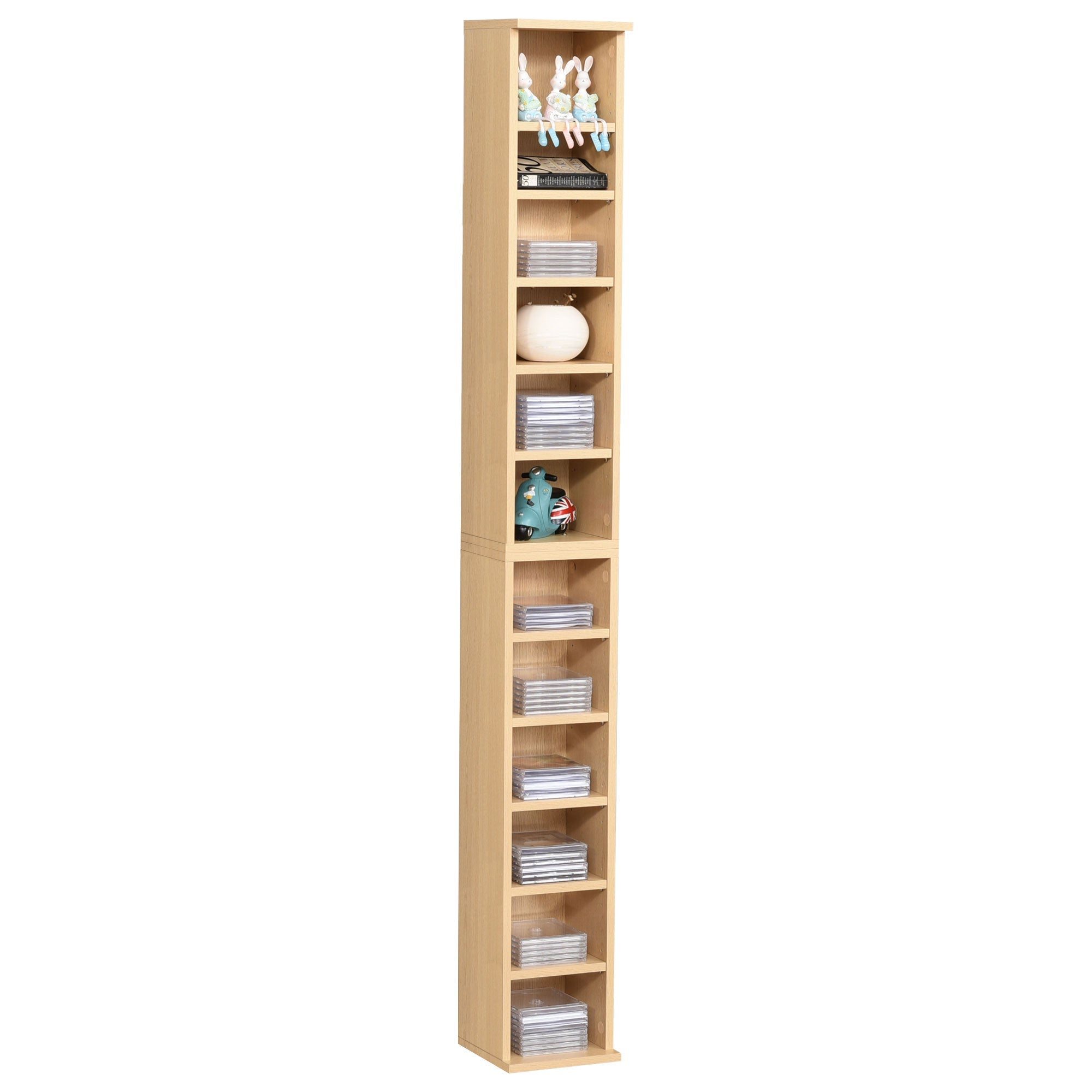 12-Shelf Tall Media Storage Unit - Wood-Effect only 39.99 – Cherry Lane
