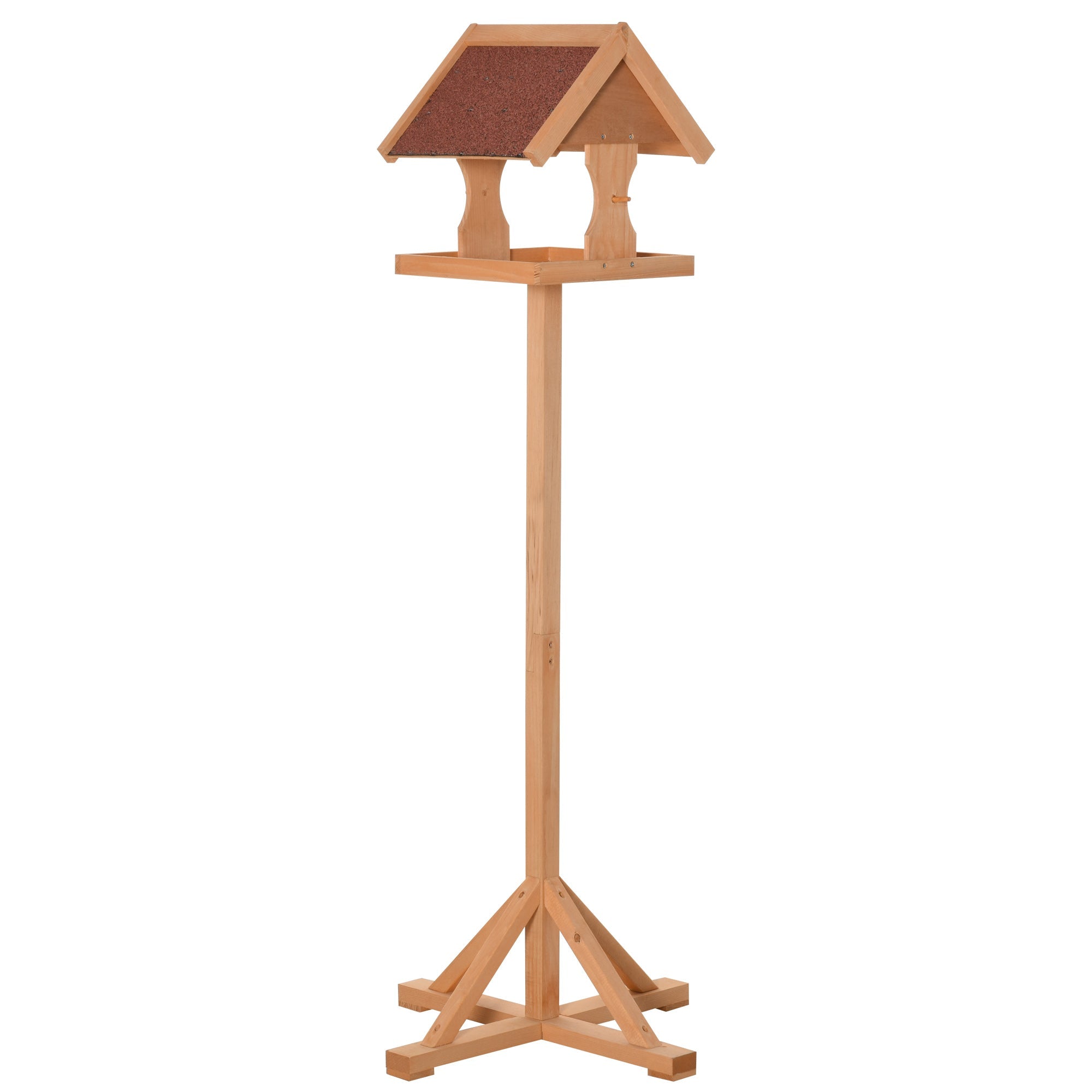 High Rise 144cm Bird Feeder Table Natural by Pawhut – Cherry Lane