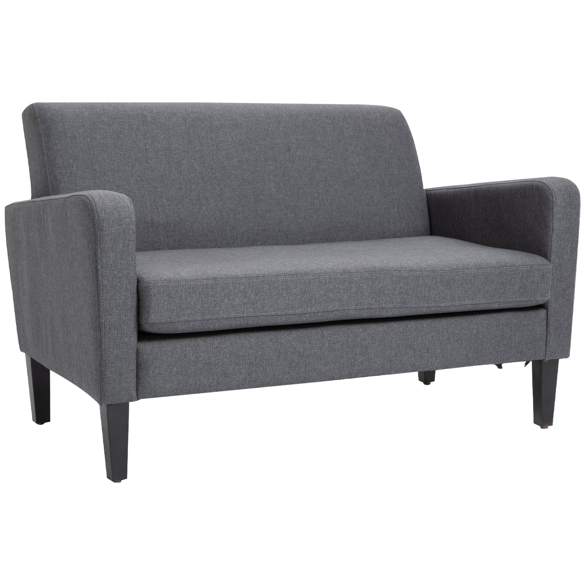Two-Seater Slanted Back Sofa - Grey – Cherry Lane
